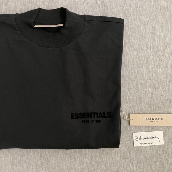 Fear of God | Shirts | Essentials Fog Stretch Limo Flocked Long Sleeve ...